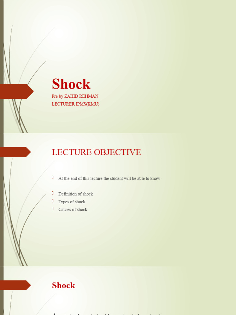 Shock | PDF | Shock (Circulatory) | Heart