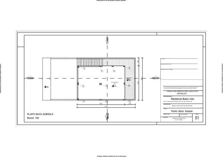 Planta Baixa Subsolo Residencial | PDF