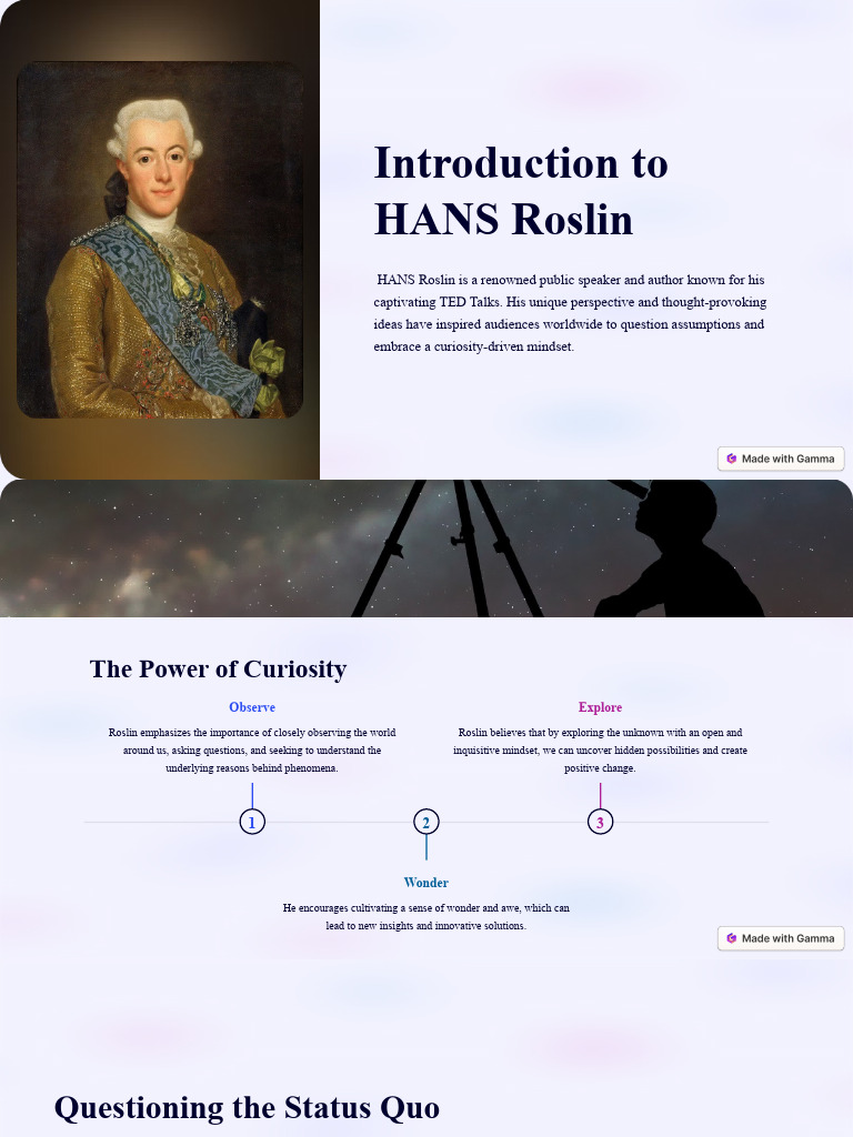 Introduction to HANS Roslin | PDF | Mindset | Psychological Resilience