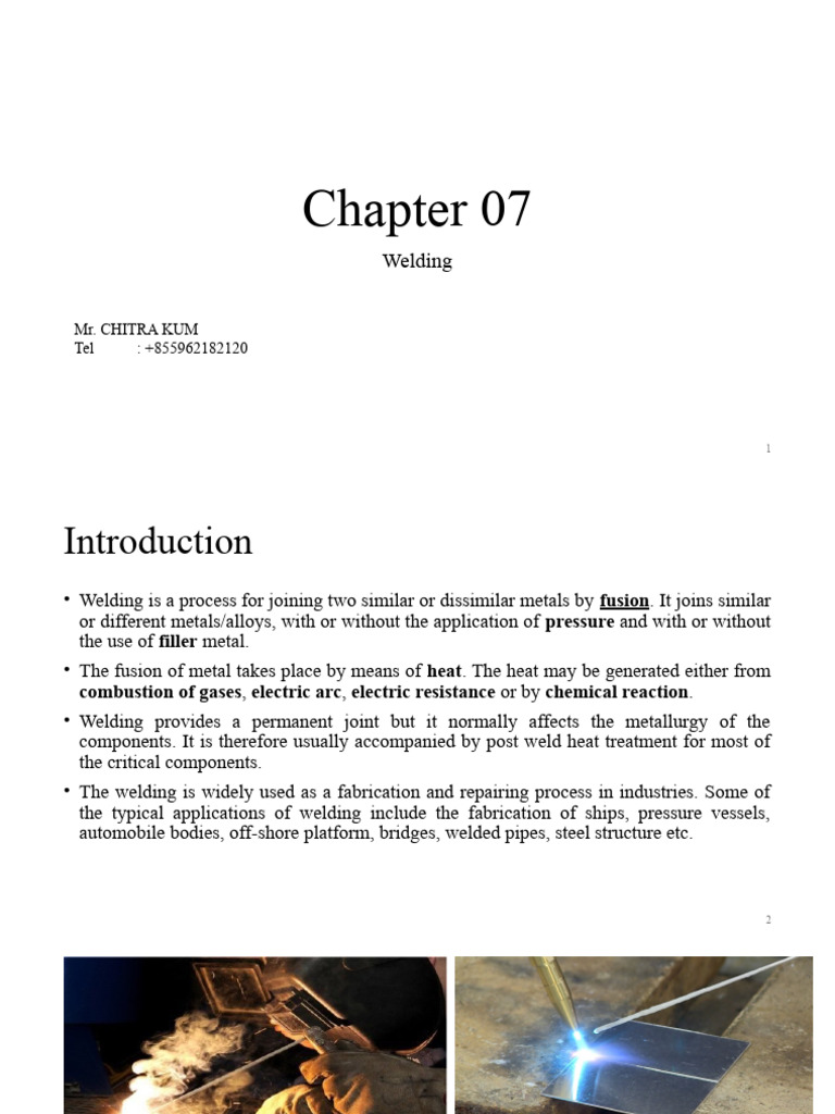 Chapter 06 - Welding | PDF | Welding | Construction