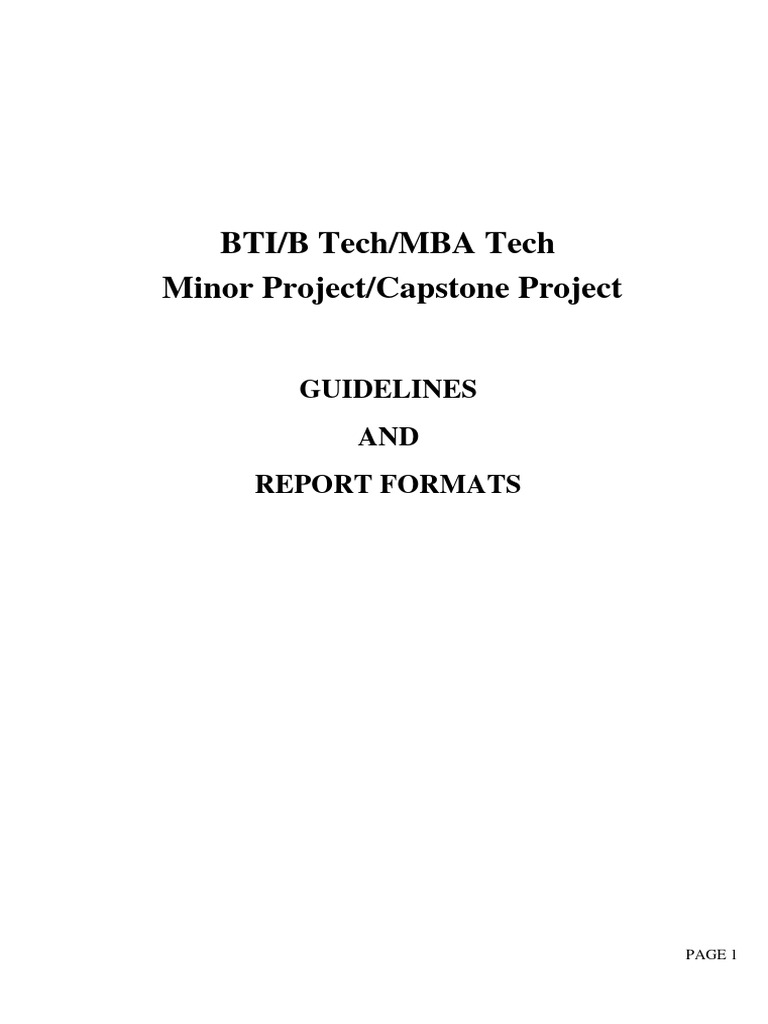 Capstone Project Guidelines 2023 | PDF | Engineering | Engineering Design Process