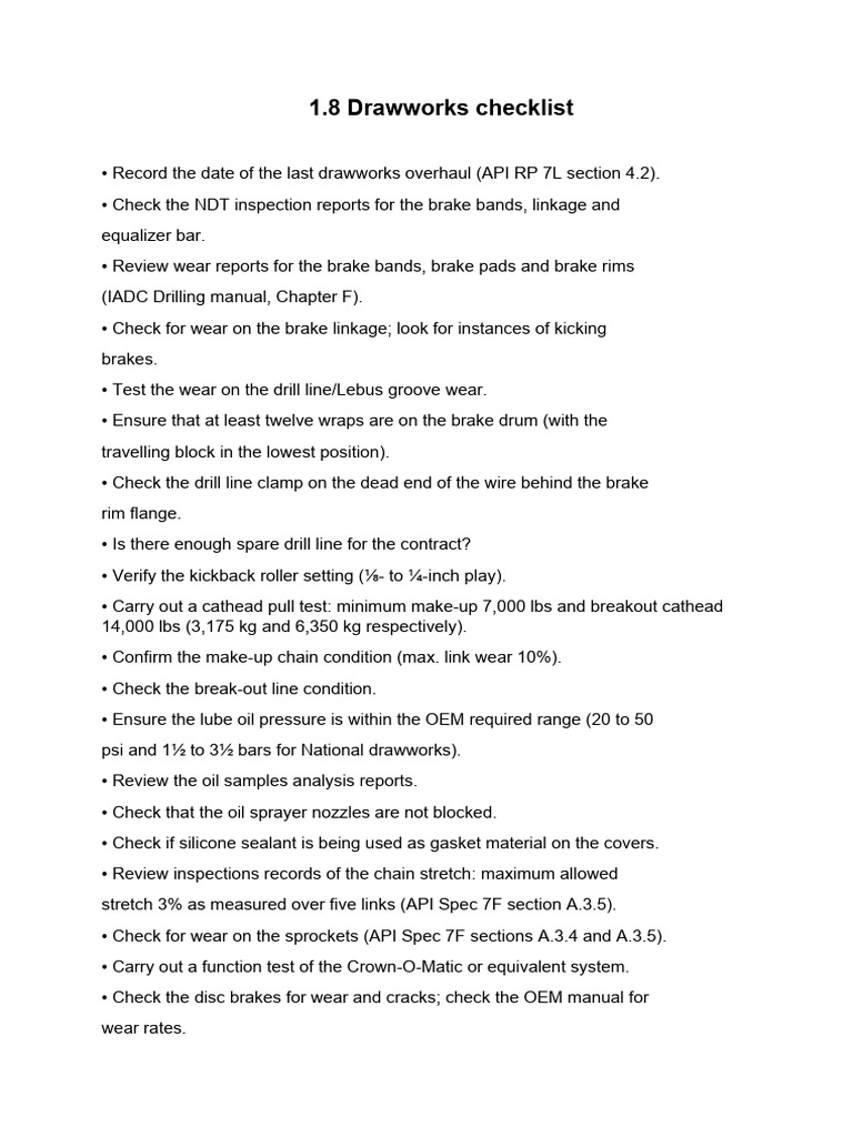 Check List PDO Modu Spec | PDF | Valve | Pump