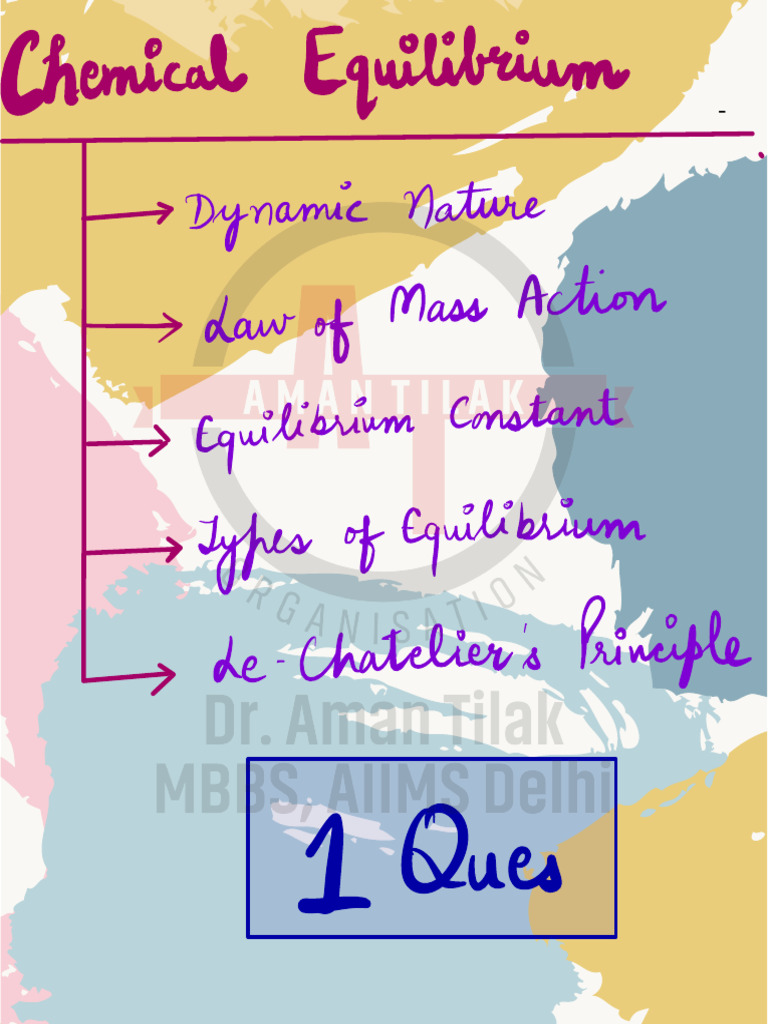 Chemistry Chapter 6 Notes | PDF | Chemical Equilibrium | Chemical Reactions