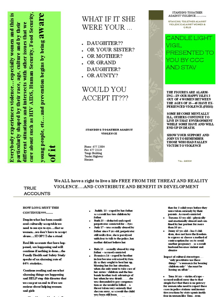 CLV Pamphlet | PDF | Rape | Violence