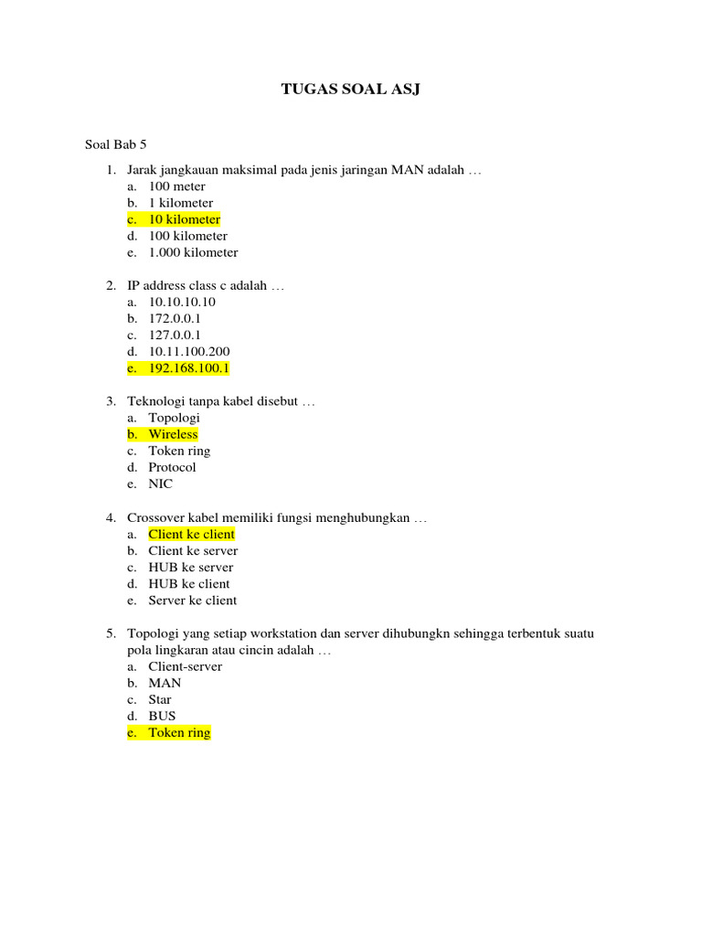 Soal Asj 2 | PDF