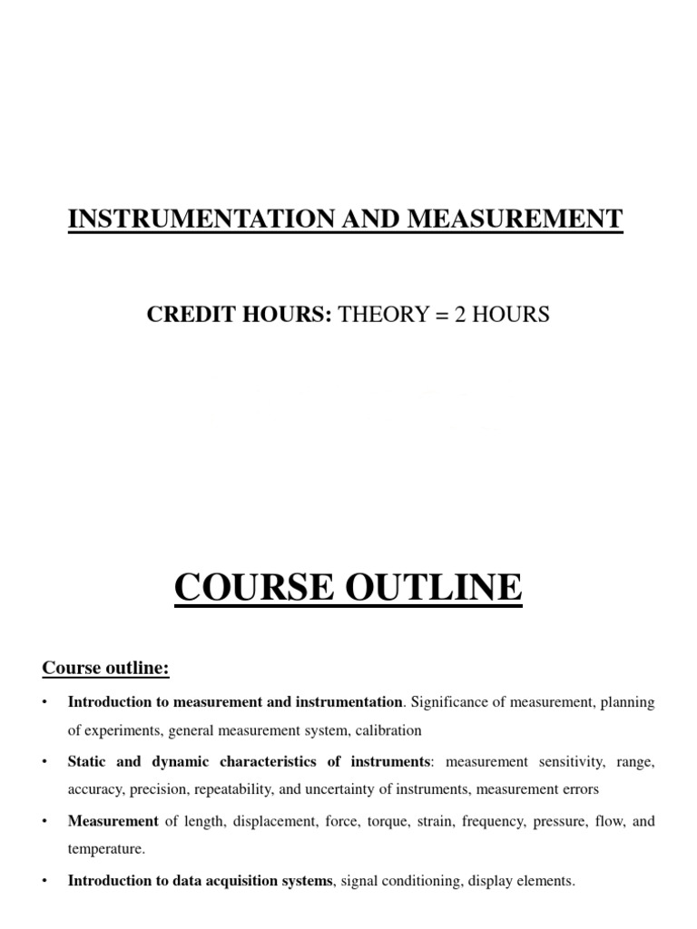 Instrumentation and Measurement | PDF | Electrical Resistance And ...