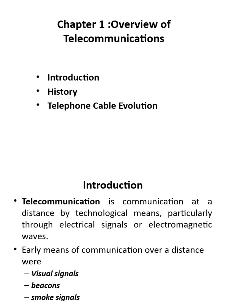 Chapter_1 | PDF | Telecommunications | Telegraphy