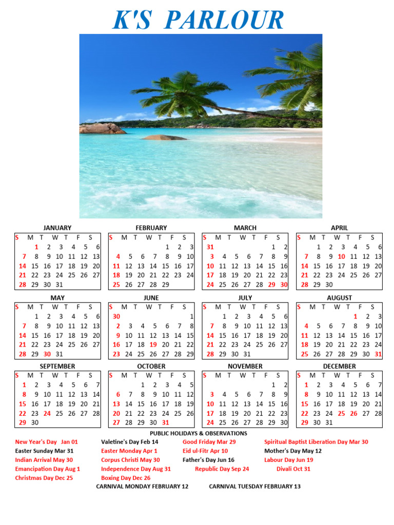 2024 Calendar | PDF | March Observances | Festival