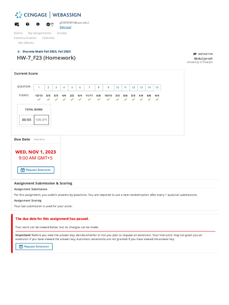 HW-7 - F23 - Discrete Math Fall 2023 | PDF | Function (Mathematics ...