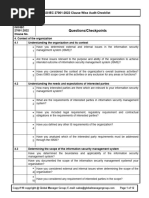 Updated ITGC Audit Checklist | PDF | Security | Computer Security