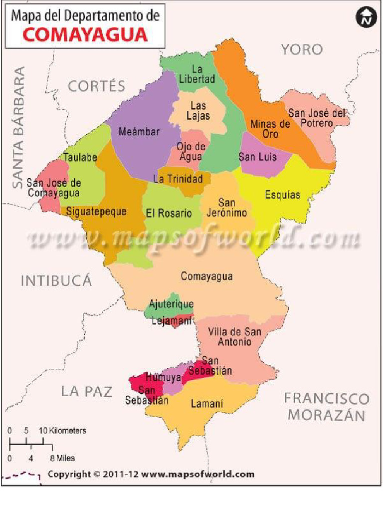 Mapa de Comayagua | PDF