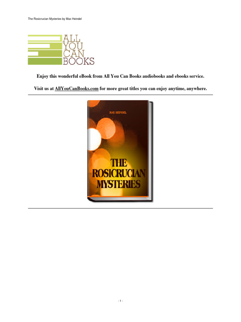Rosicrucian Mysteries Max Heindel | PDF | Soul