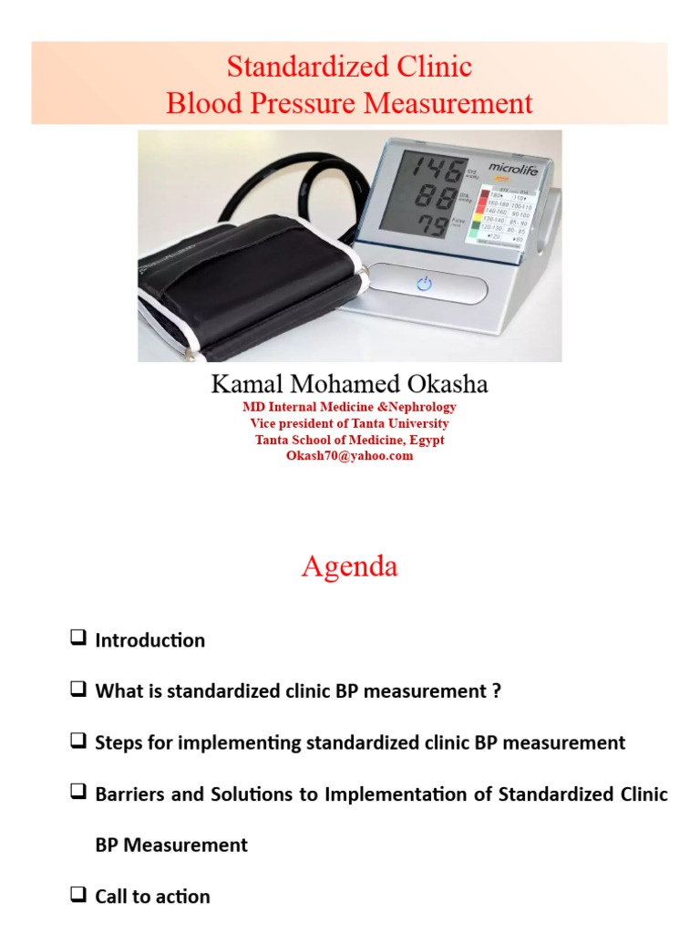 Standerdized BP Measurment | PDF | Clinic | Standardization