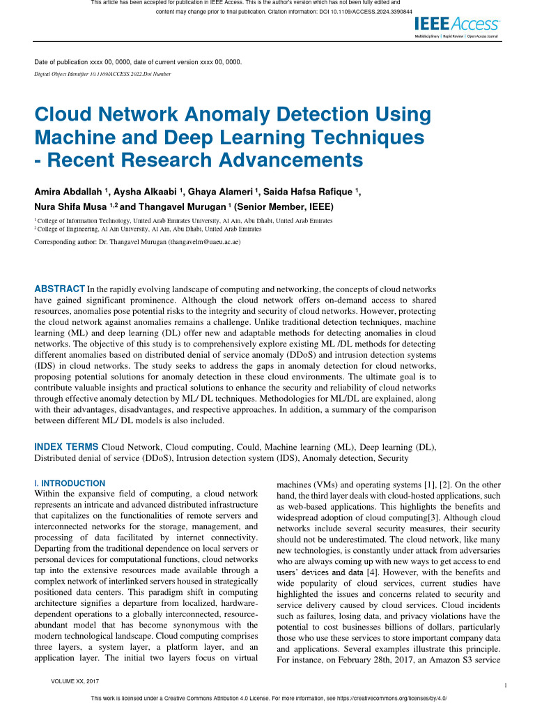Cloud_Network_Anomaly_Detection_Using_Machine_and_ | PDF | Machine ... Cloud_Network_Anomaly_Detection_Using_Machine_and_ | PDF | Machine ...
