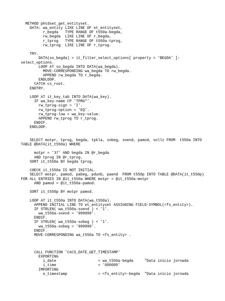 METHOD Phtdset - Get - Entityset. | PDF | Computer Programming | Computing
