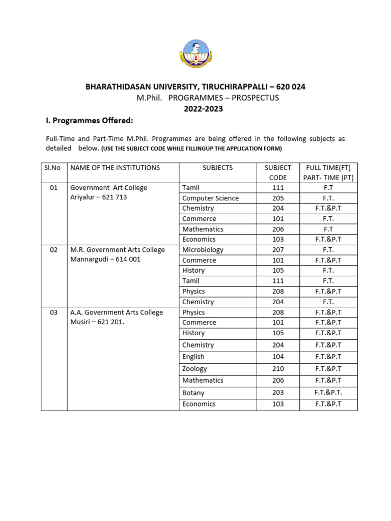 MPhil Prospectus 2022 2023 | PDF | Science