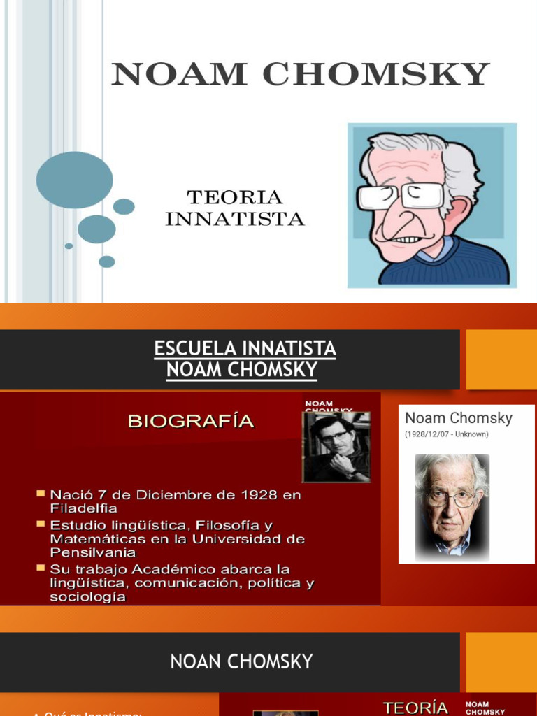 Noam Chomsky | PDF | Noam Chomsky | Aprendizaje
