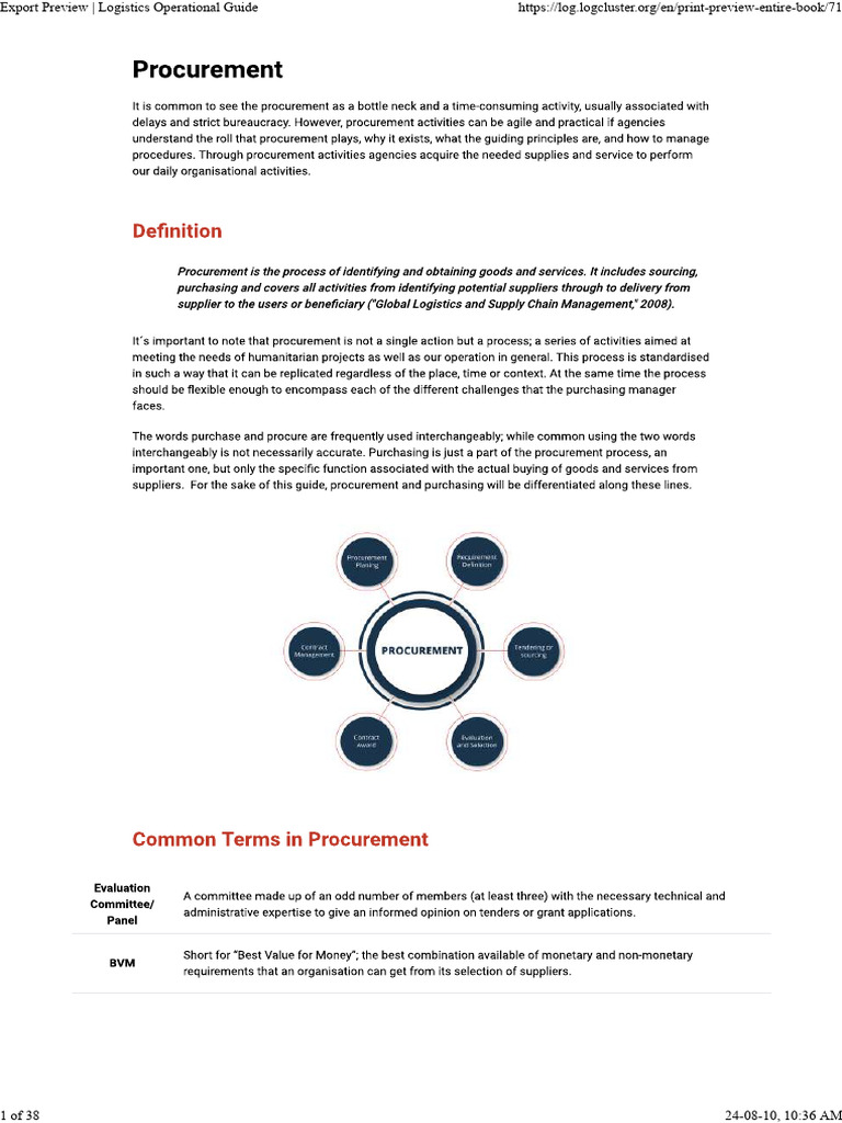 Export Preview - Logistics Operational Guide | PDF | Business ...
