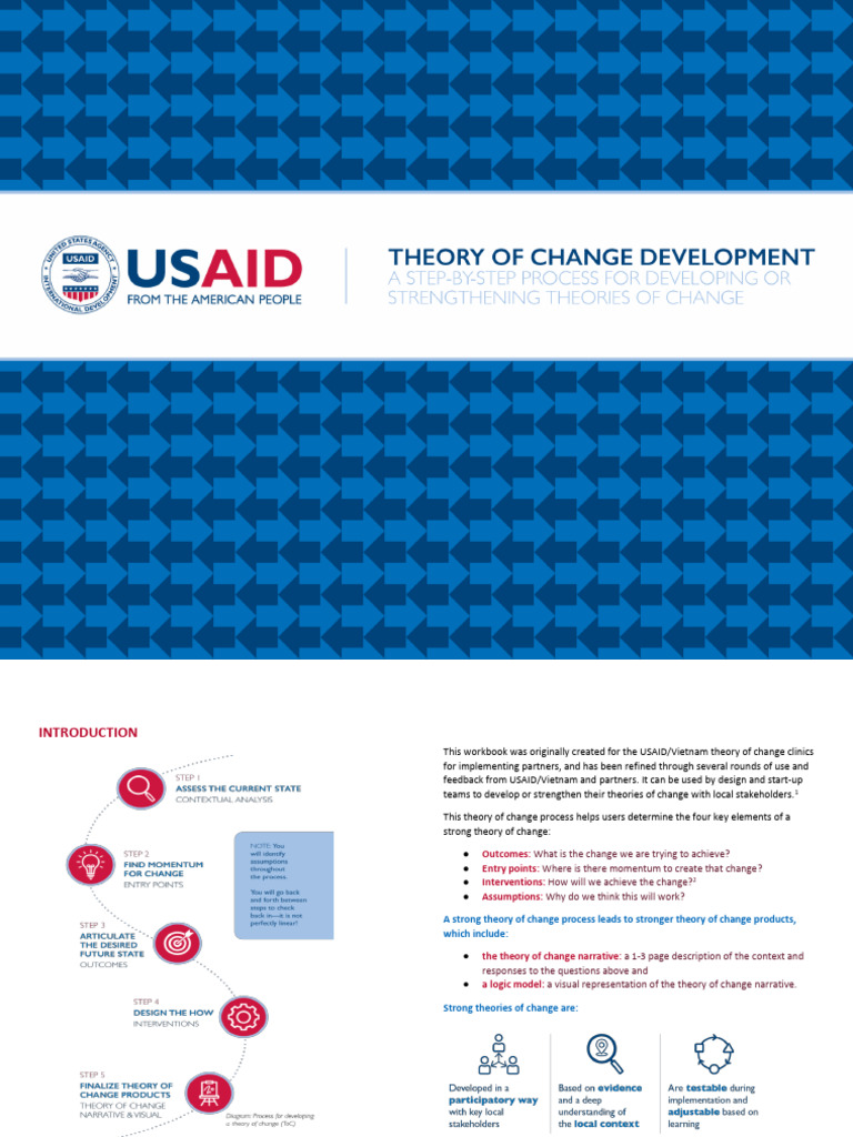 Theory of Change Development Workbook | PDF | Career & Growth