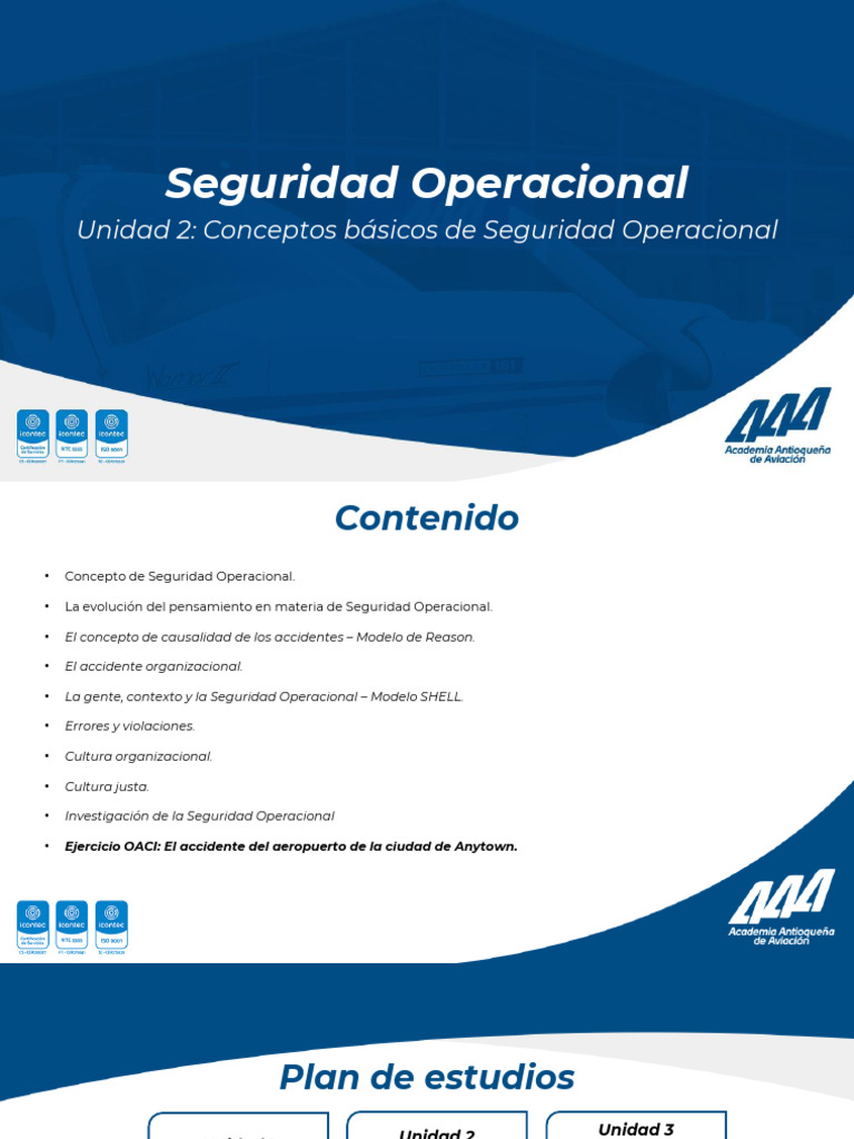 Unidad 2 Conceptos Basicos de Seguridad Operacional 3 | PDF | Software | Aeropuerto