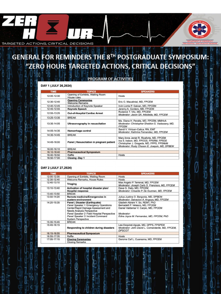 General Reminders for the 8th Postgraduate Symposium | PDF | Computing