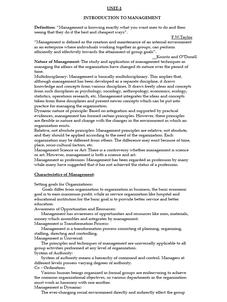 MS Unit 1 2024 | PDF | Cost Of Living | Psychology