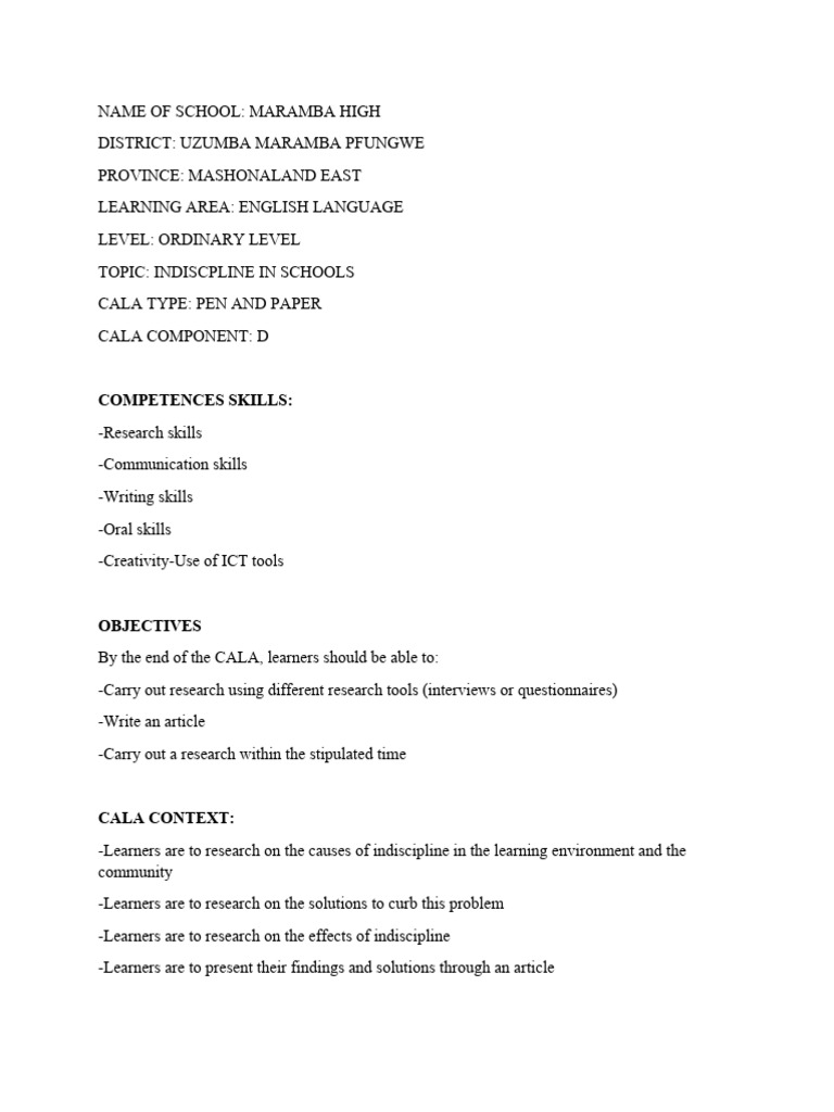 CALA 4th COMPONENT ENGLISH | PDF | Educational Technology | Learning