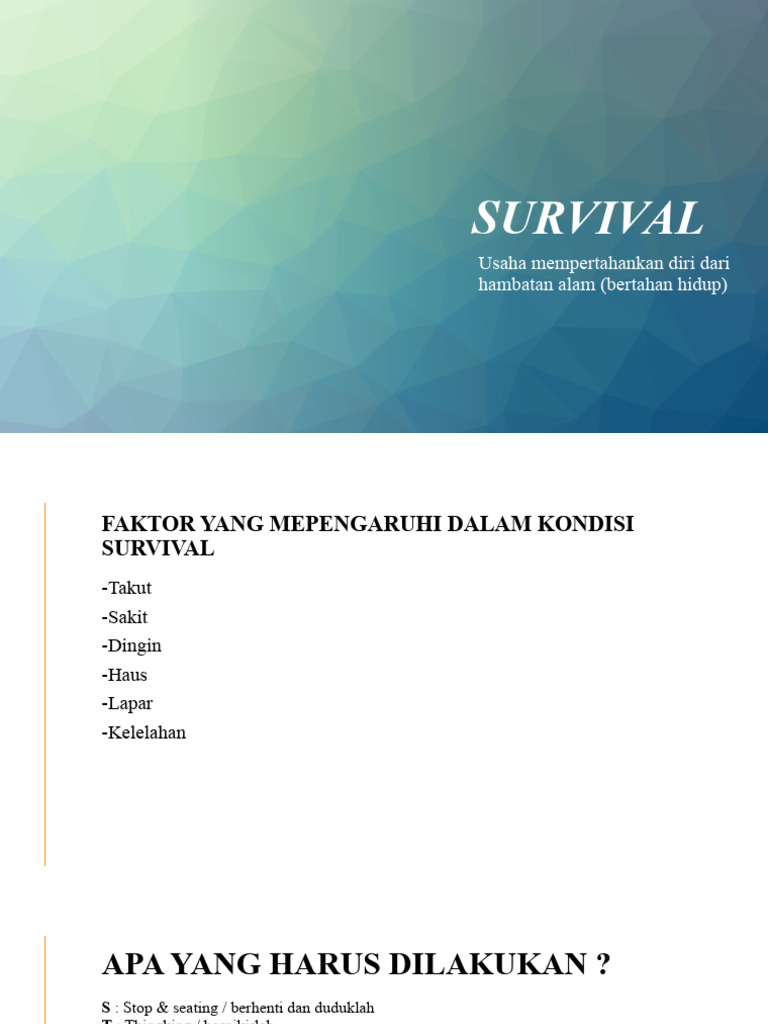 Materi Survival | PDF