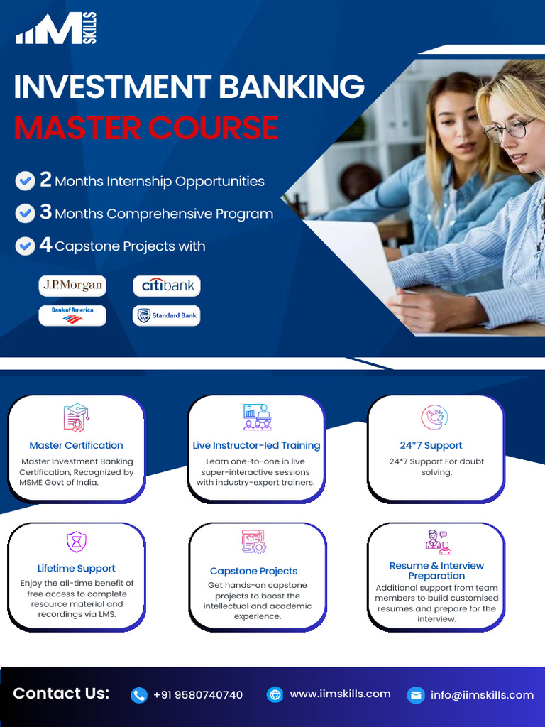 Investment Banking Course Brochure | PDF | Derivative (Finance ...