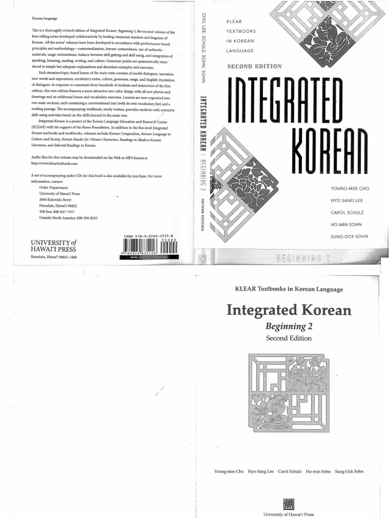 Integrated Korean 02 Beginning 02 | PDF