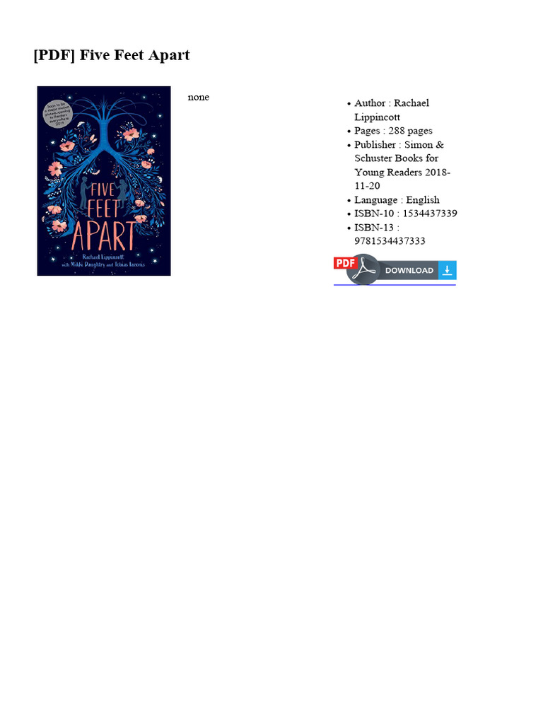 Five Feet Apart | PDF | Electronic Paper Technology