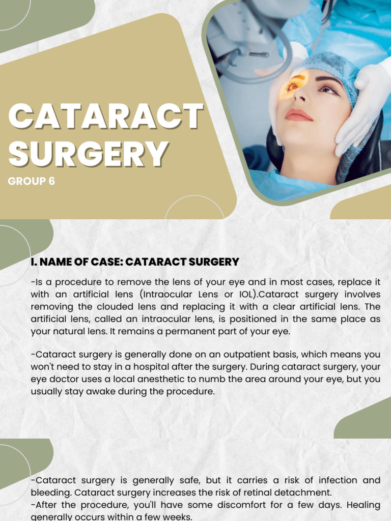 Cataract Surgery | PDF | Cataract | Visual Acuity