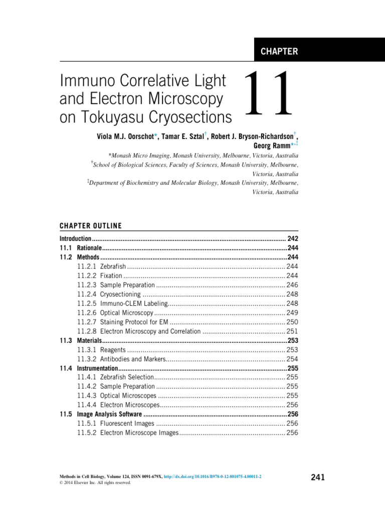 Chapter 11 - Immuno Correlative Light and Electron Micro - 2014 - Methods in Cel | PDF ...