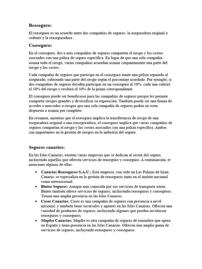 Documento 21 | PDF | Seguro | Reaseguro
