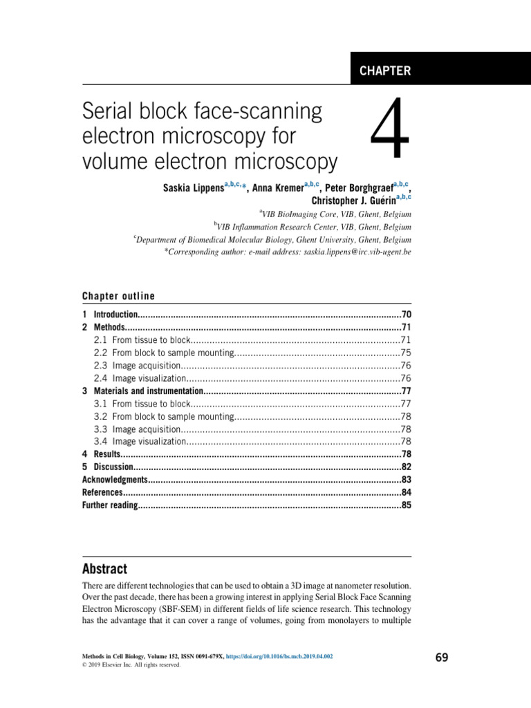 Chapter 4 - Serial Block Face Scanning Electron Microsco - 2019 ...
