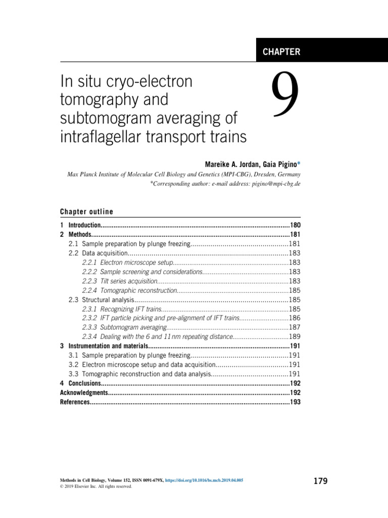 Chapter 9 in Situ Cryo Electron Tomography and Subtomogr 2019 Methods ...