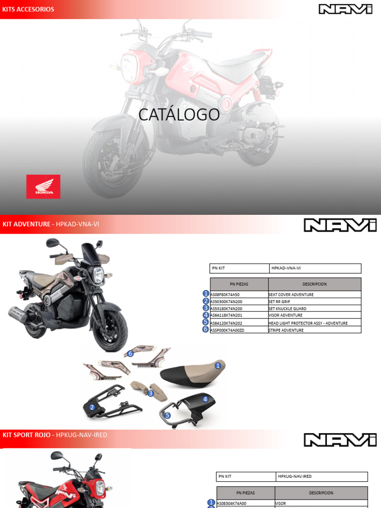 Kits de Accesorios NAVi - Catalogo | PDF