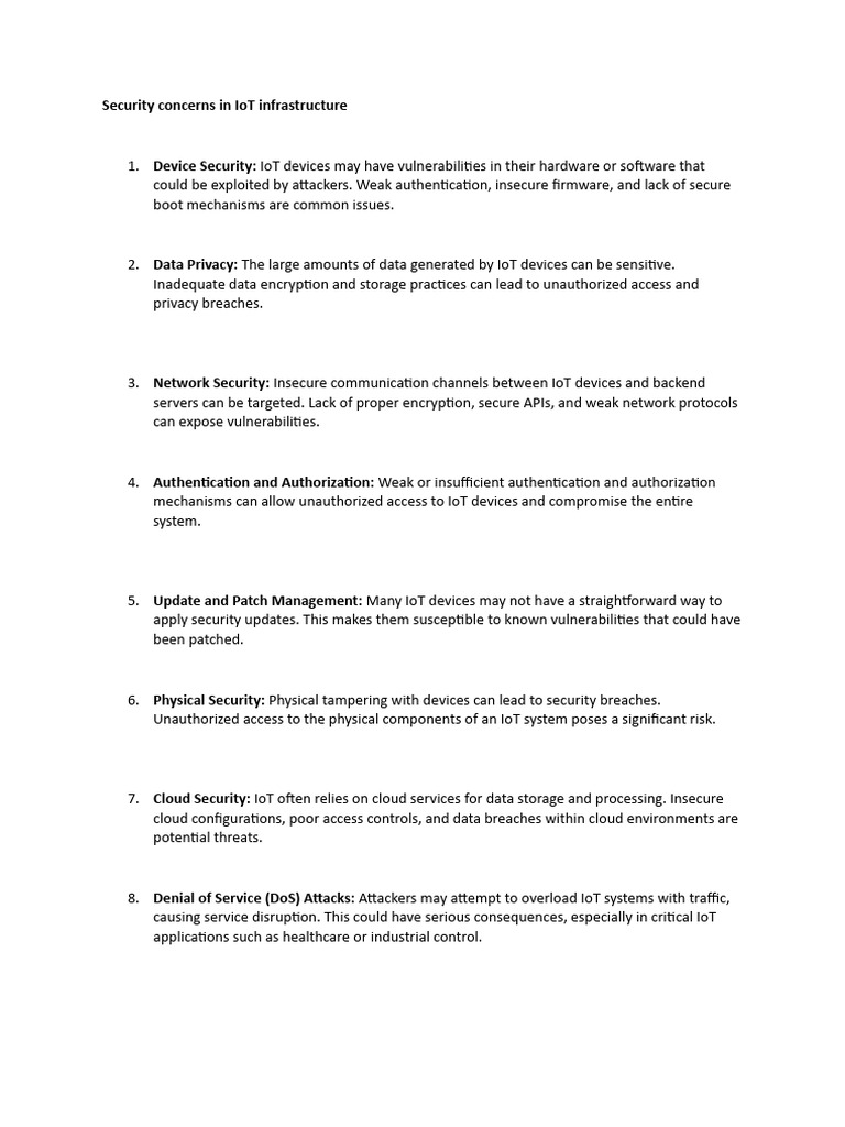 Iot Security Concerns And How They Can Be Overcome Pdf Computer Security Security