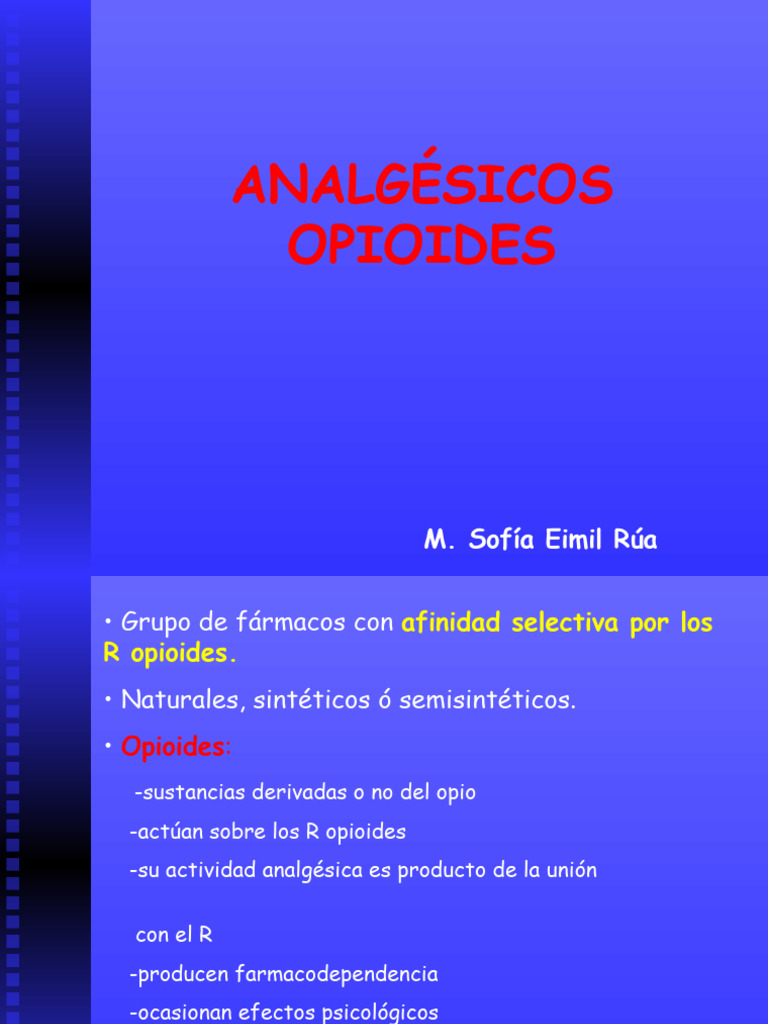 Analgésicos Opioides | PDF | Opioide | Naloxona