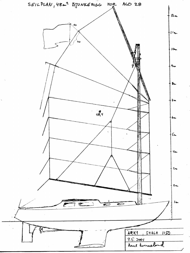Johanna's Sail Plan, Sheet 1-9-1 | PDF