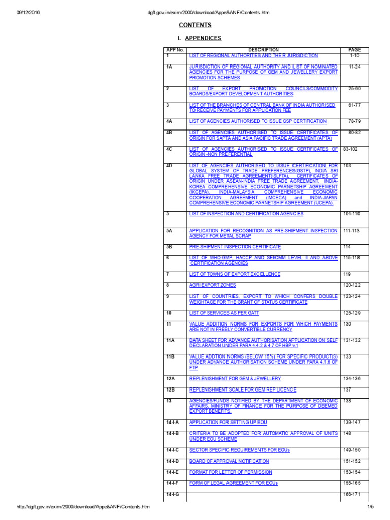Appendix | PDF | Business | Trade