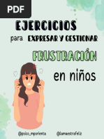 Ejercicios Tolerancia Frustración | PDF | Las emociones | Sicología