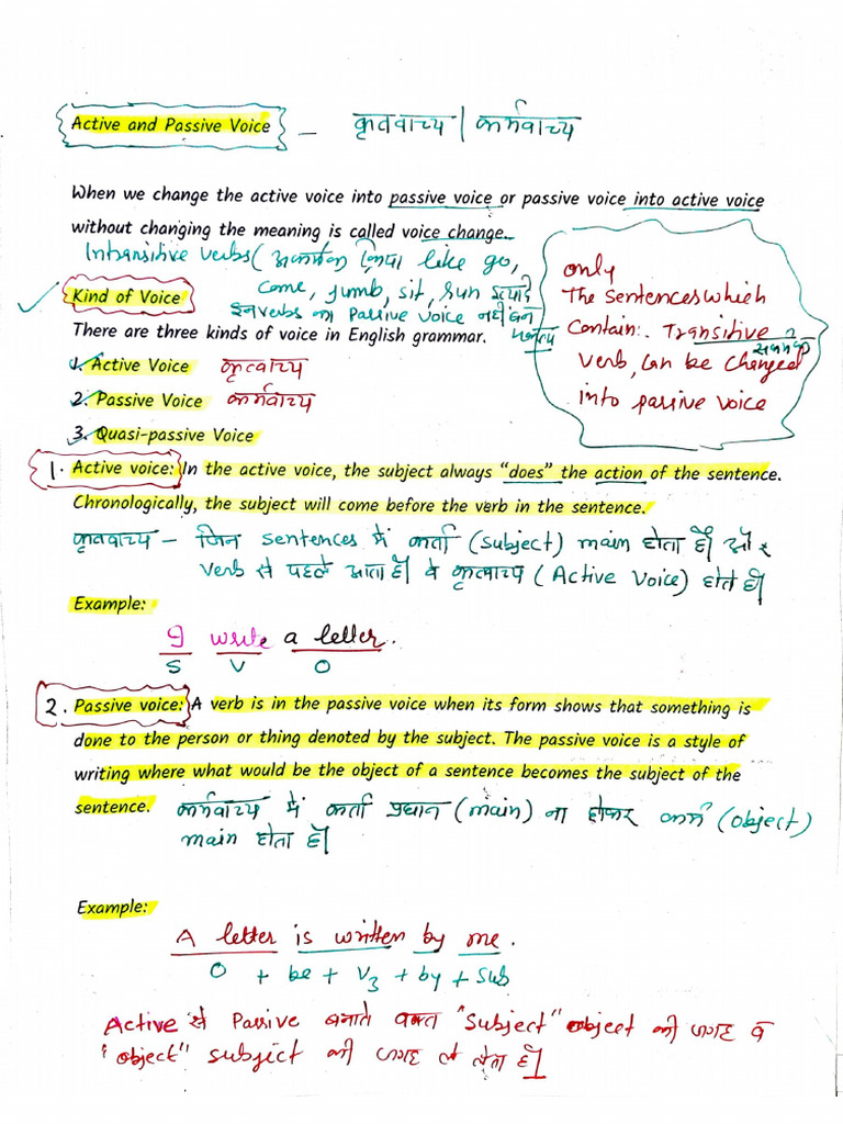 Active Passive - 1 | PDF