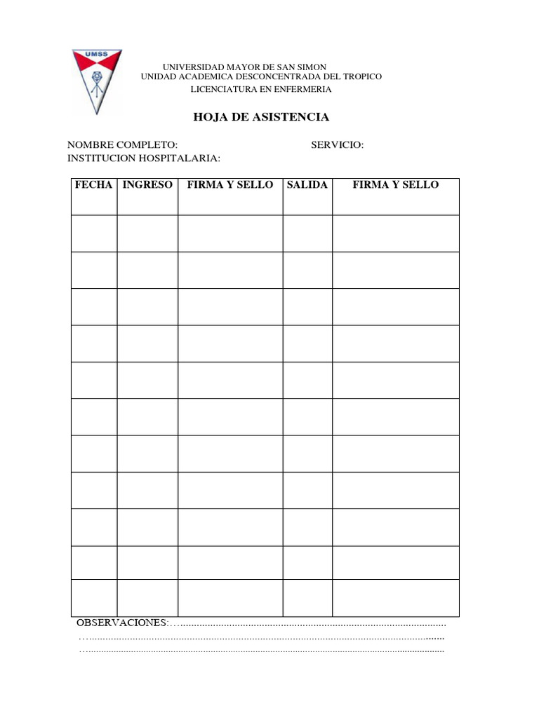 record ultimo 2 | PDF | Enfermería | Hospital