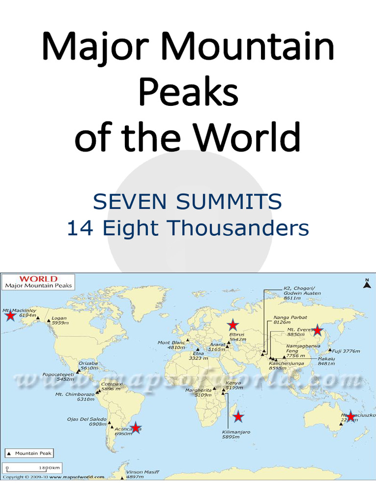 Major Mountain Peaks in The World - 37899569 - 2024 - 08!07!16 - 28 ...