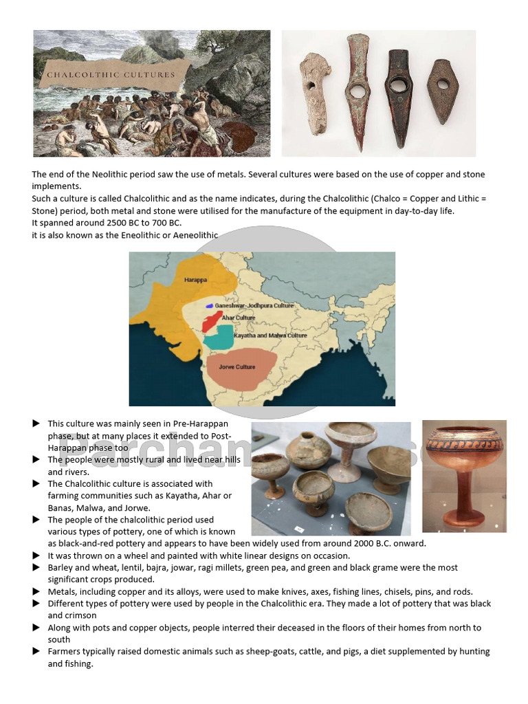 Chalcolithic Culture: Key Features and Sites | PDF | Archaeology