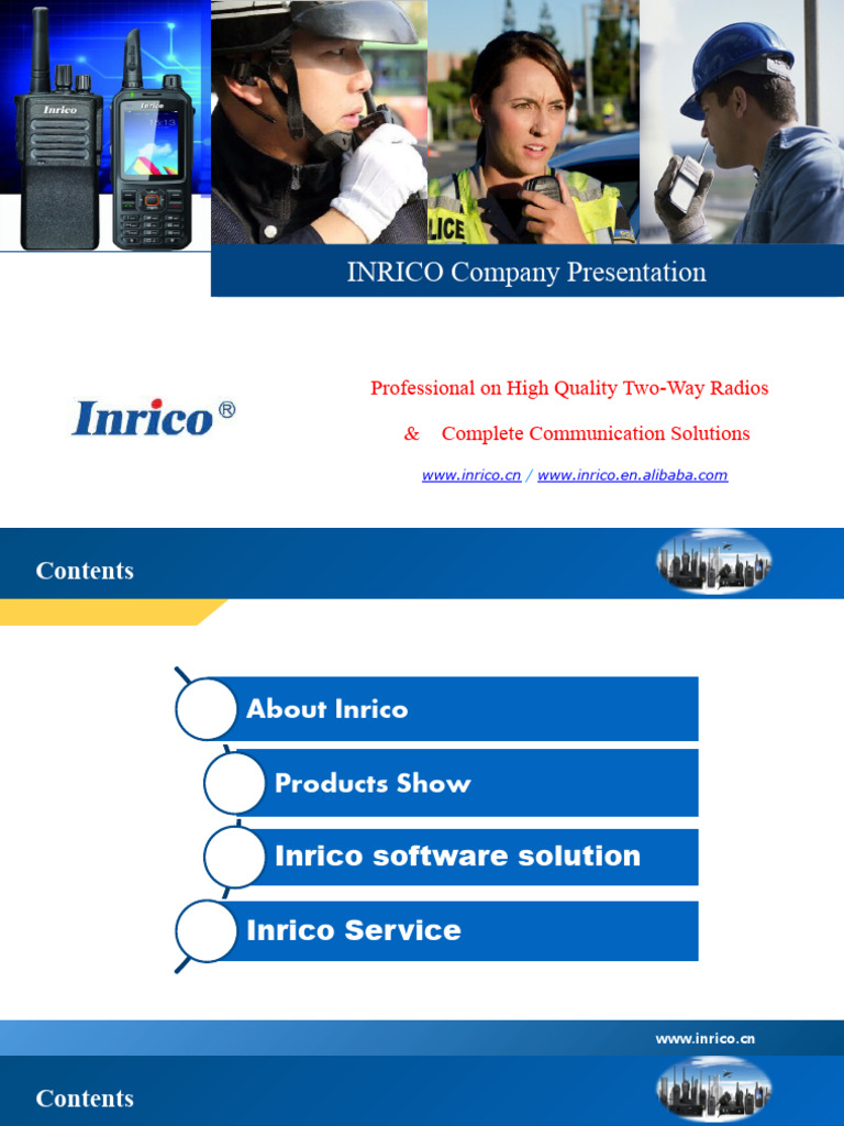 Inrico Two-Way Radios & Solutions | PDF | 4 G | Lte (Telecommunication)