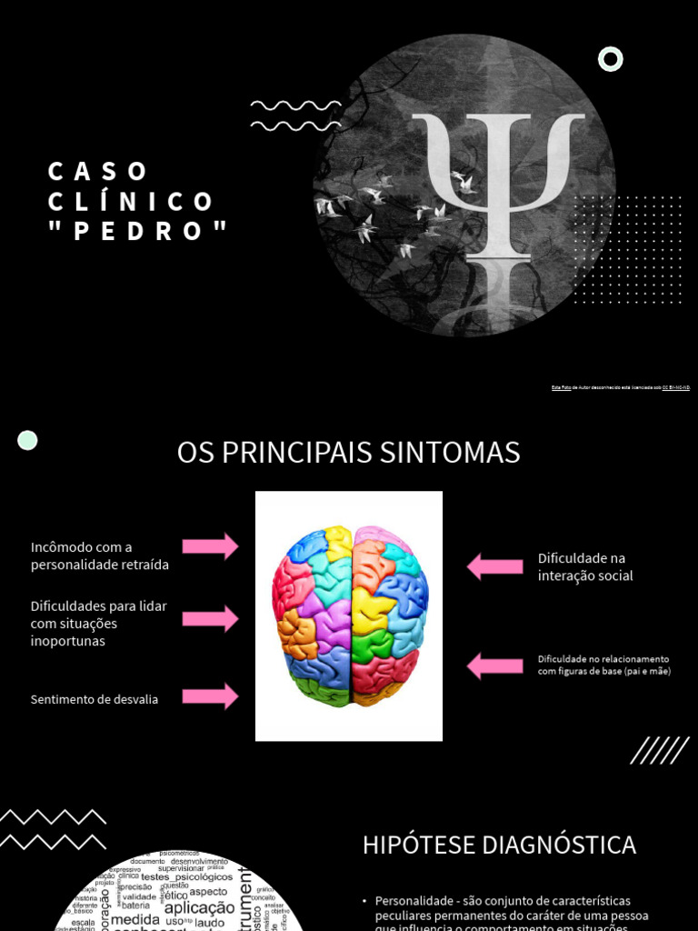 Caso Pedro | PDF | Ansiedade | Distúrbio mental