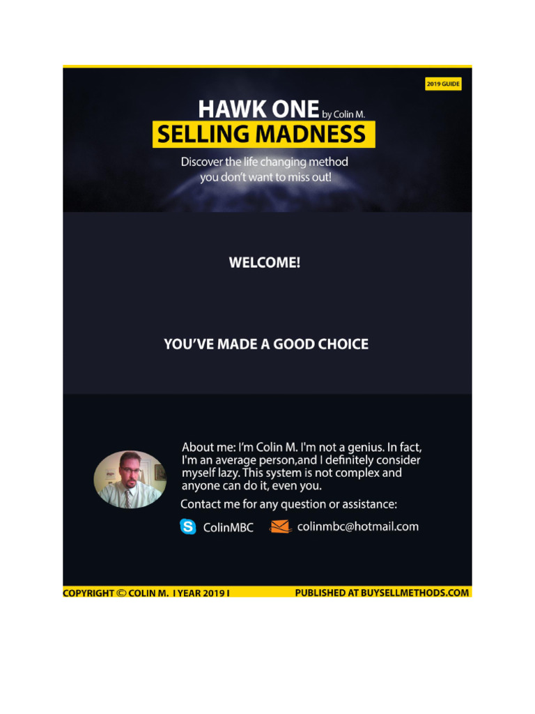 Hawk One - Selling Madness - Big Pack | PDF | Sales | Search Engine ...