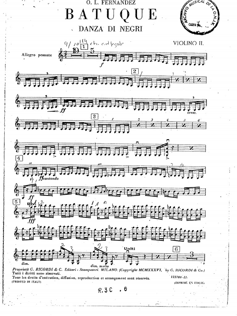 Batuque - Violin 2 | PDF